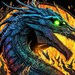BLACKLIGHT DRAGON Bundle Digital Art Vibrant Color Design Blacklight ...