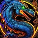BLACKLIGHT DRAGON Bundle Digital Art Vibrant Color Design Blacklight ...