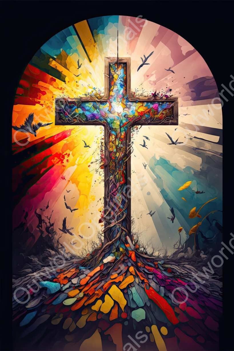 Religious Cross Drawings