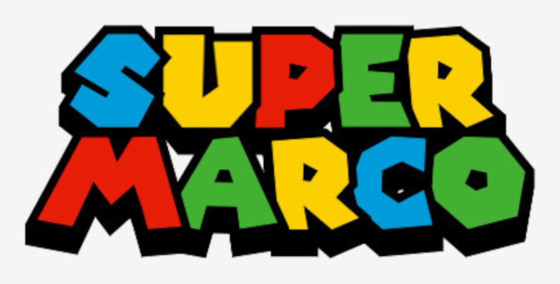 Super Mario Custom Logo - Etsy