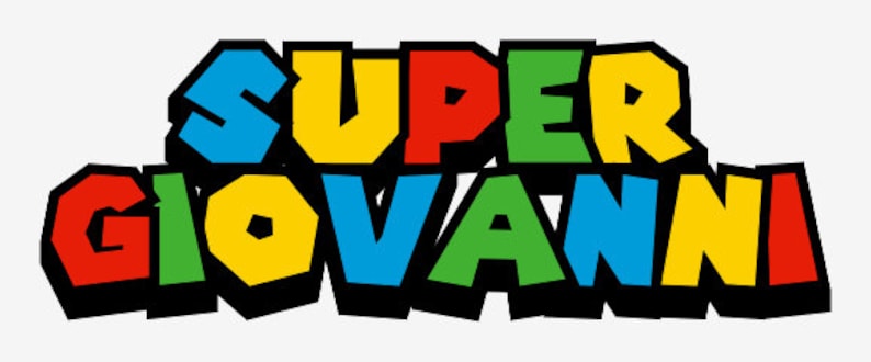 Super Mario Custom Logo - Etsy