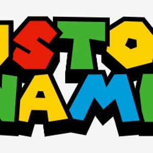 Super Mario Custom Logo - Etsy