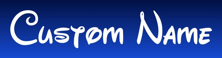 Disney Style Custom Names - Etsy