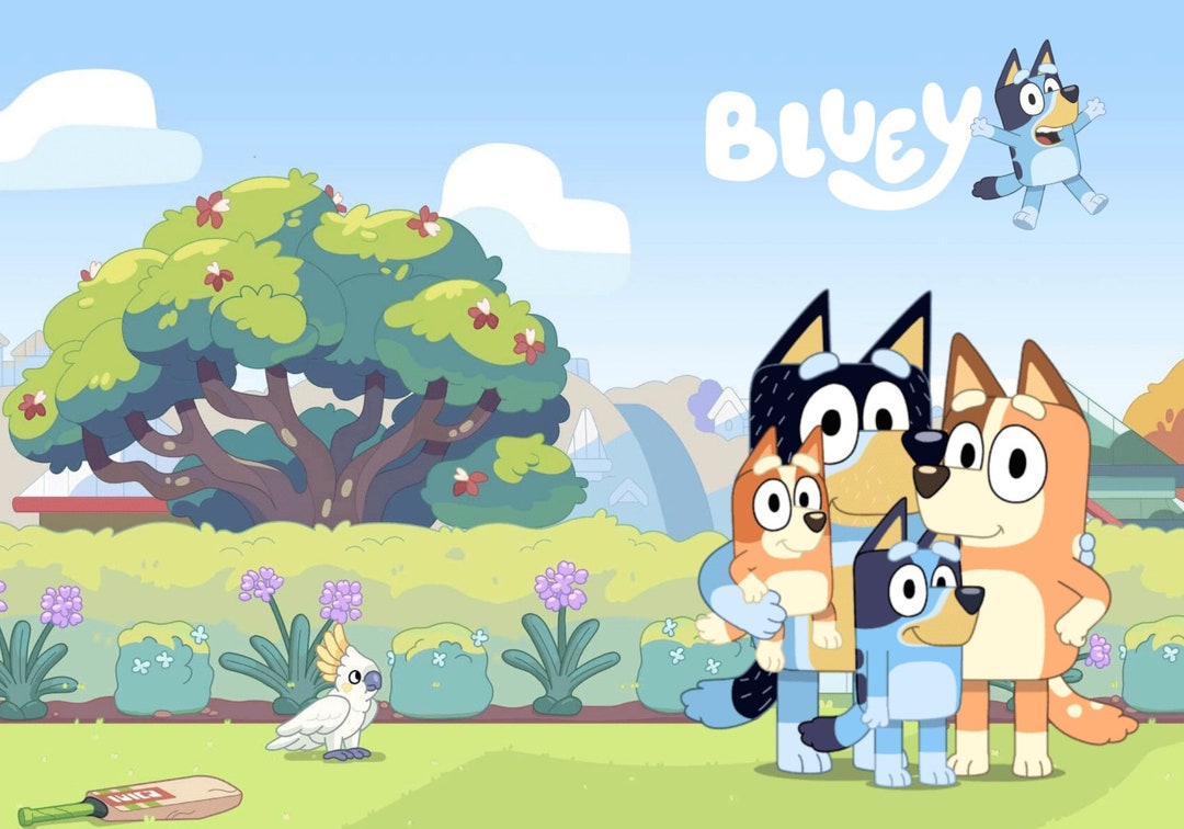 Bluey Coloring Pages & Cover - Etsy