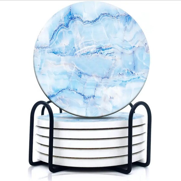 Blue Coasters - Etsy UK