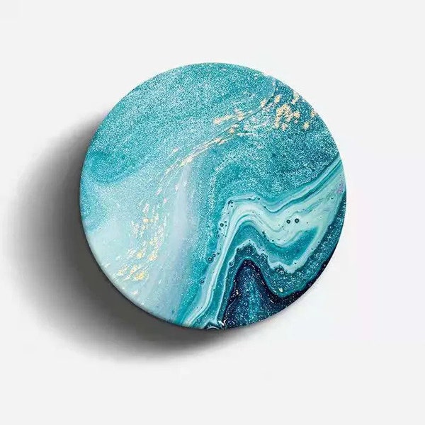 Blue Coaster Set - Etsy