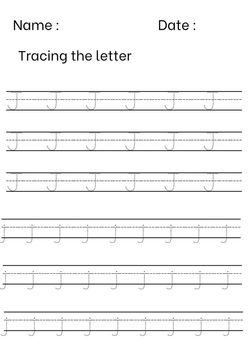 Alphabet Tracing 26 Pages for Preschool and Montessori - Etsy