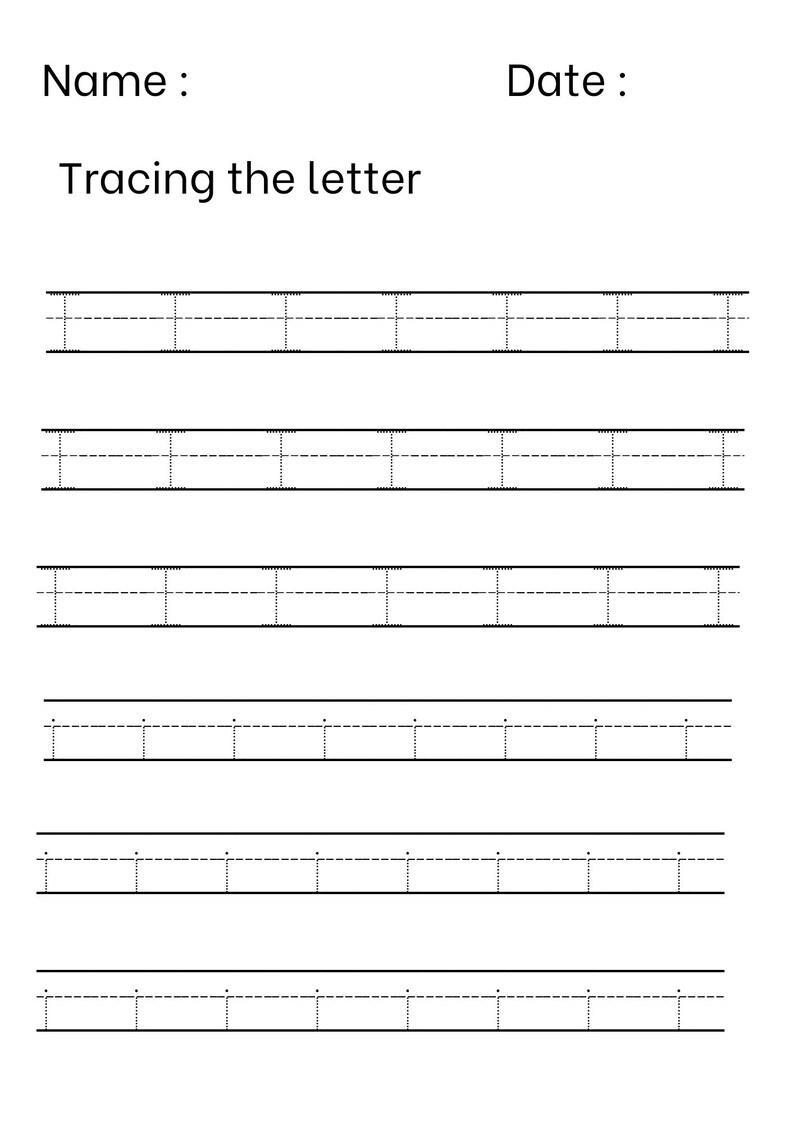 Alphabet Tracing 26 Pages for Preschool and Montessori - Etsy