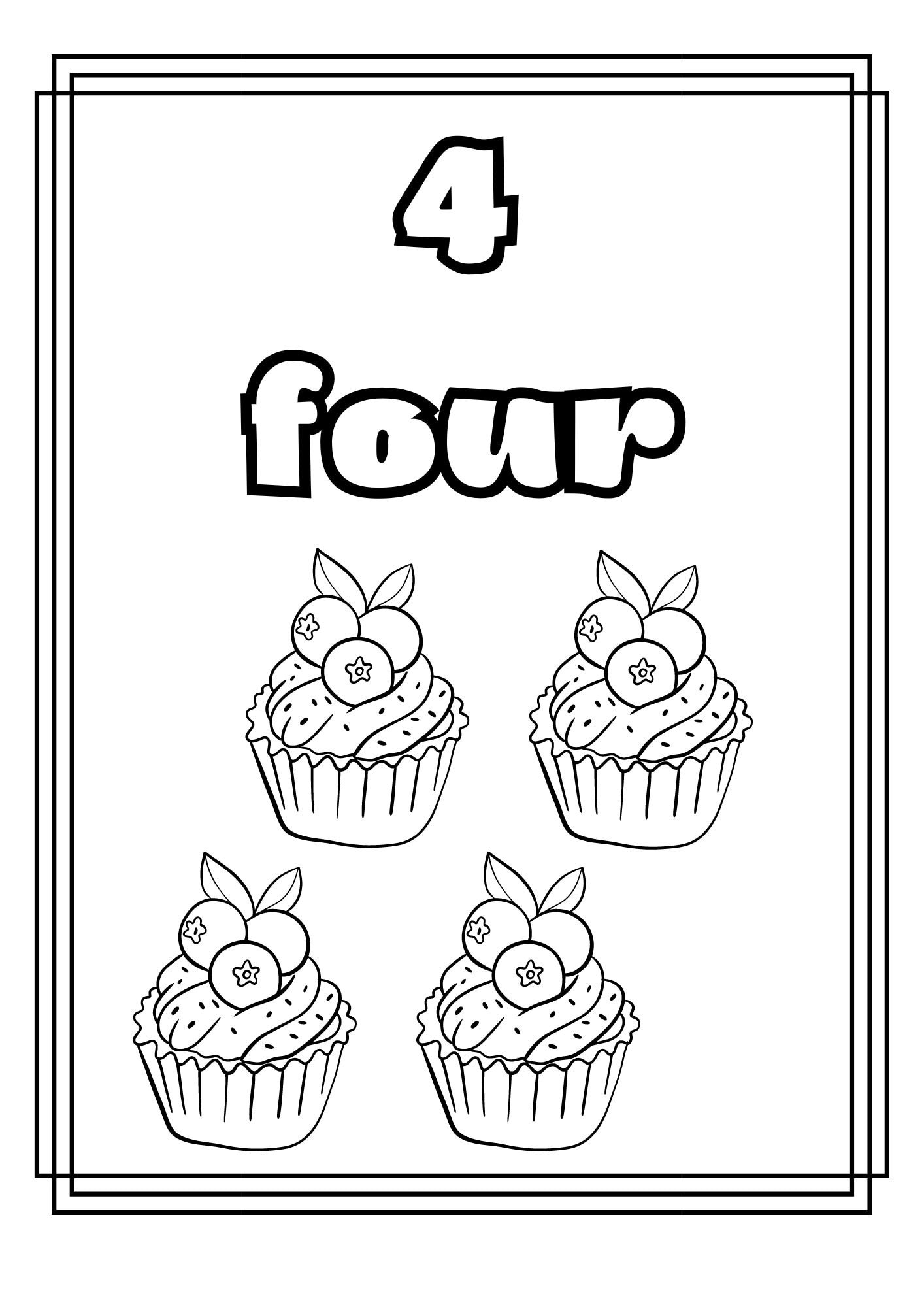 Numbers Coloring Pages, Preschool Coloring Pages, Preschool Activity ...