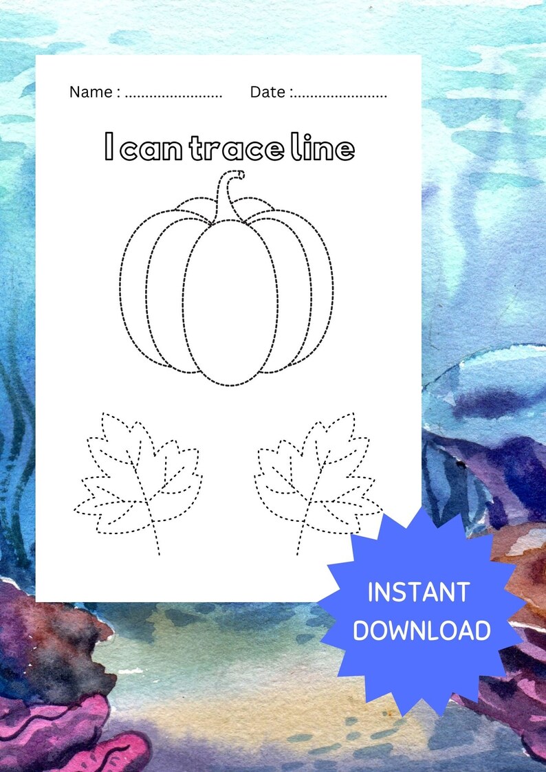 39 Preschool Line Tracing Worksheets Bundle,lines Trace Pages Printable ...