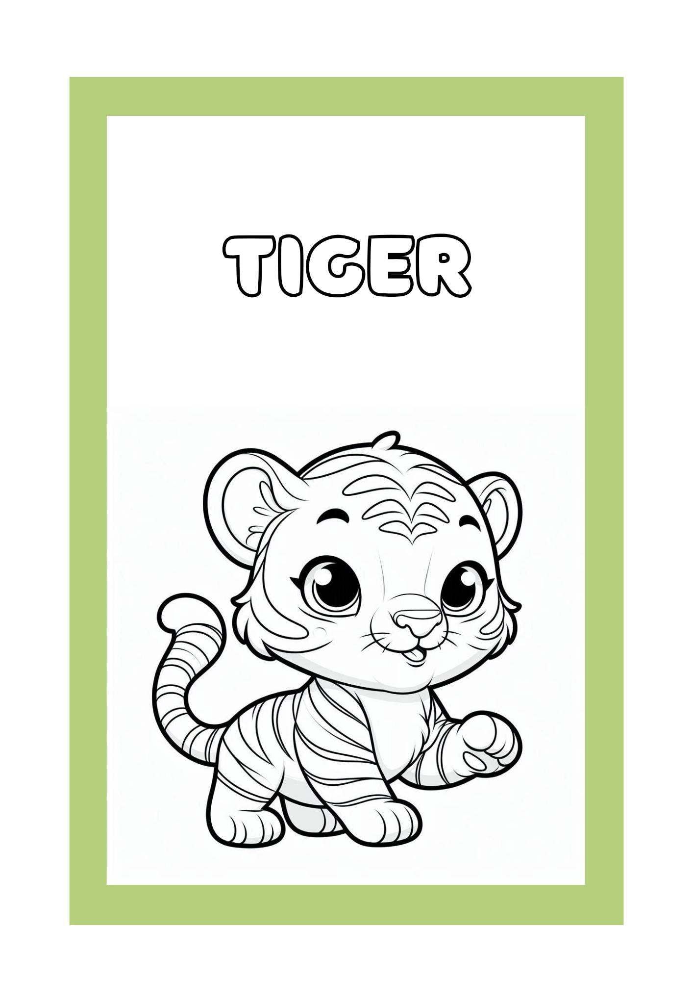 Animal Coloring Pages for Kids and Toddlers 20 Pages Worksheet ...