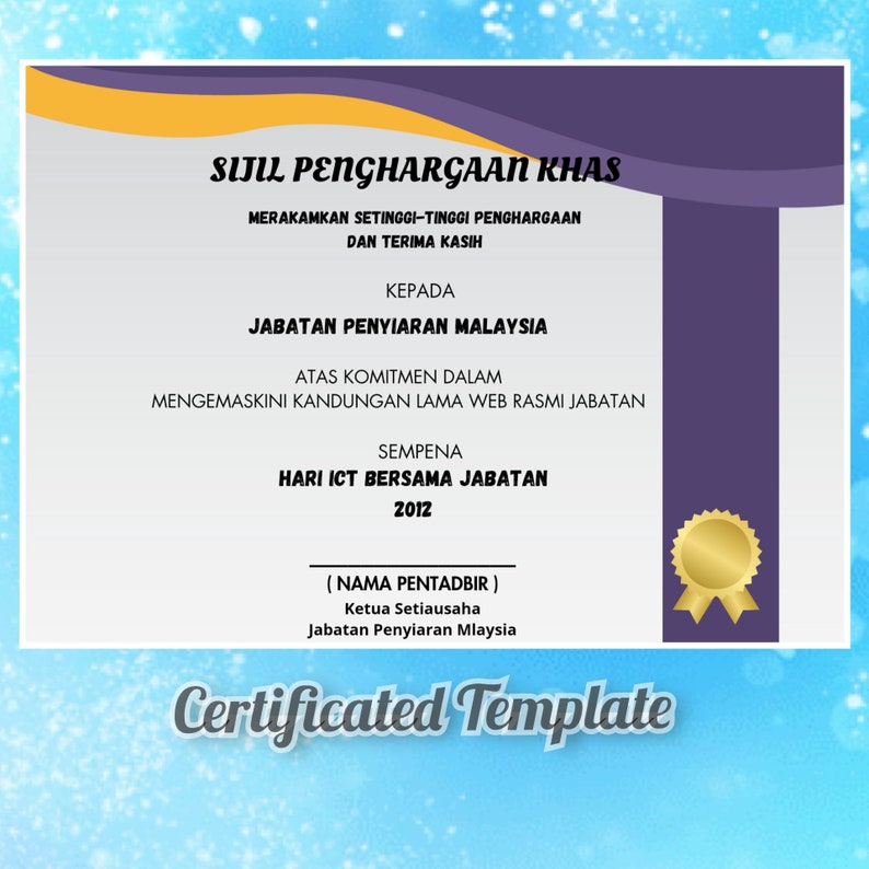 Editable Certificate Template, Certificate of Achievement, Completion ...