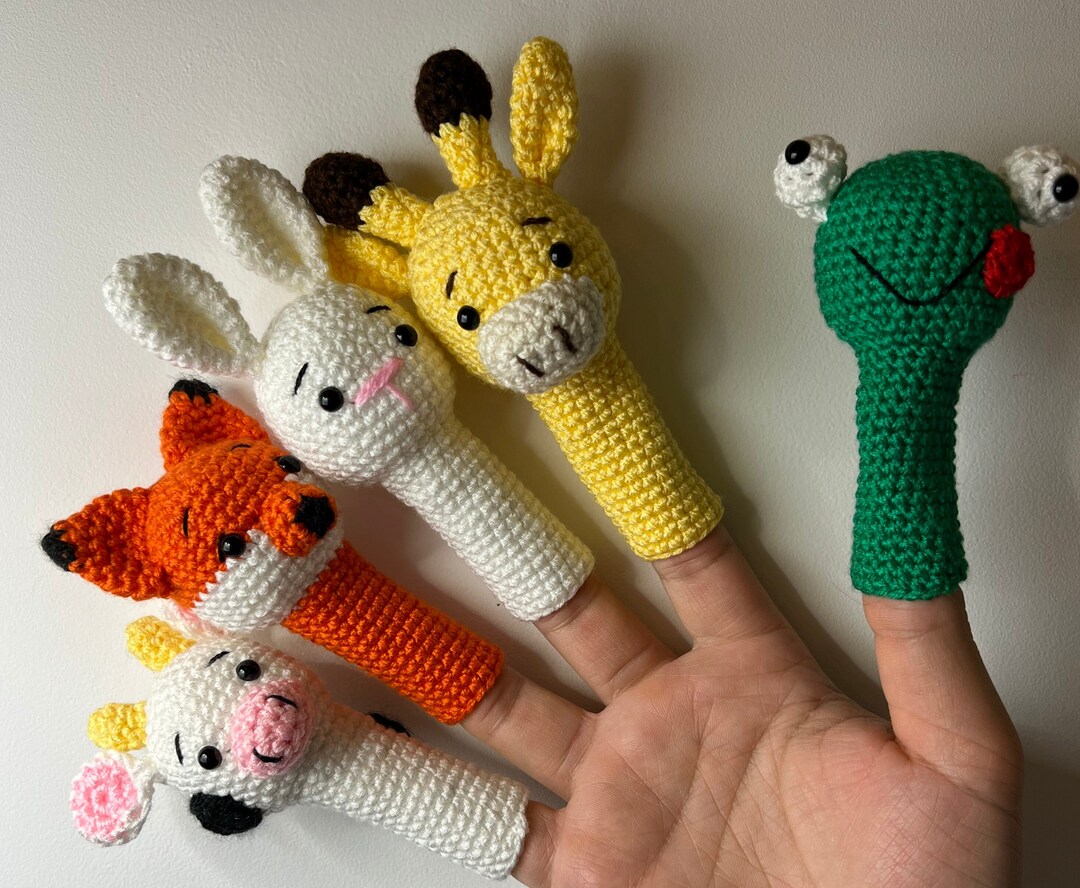Finger Puppets, Animals, Amigurumi, Dolls, Crochet, Personalized Gifts ...
