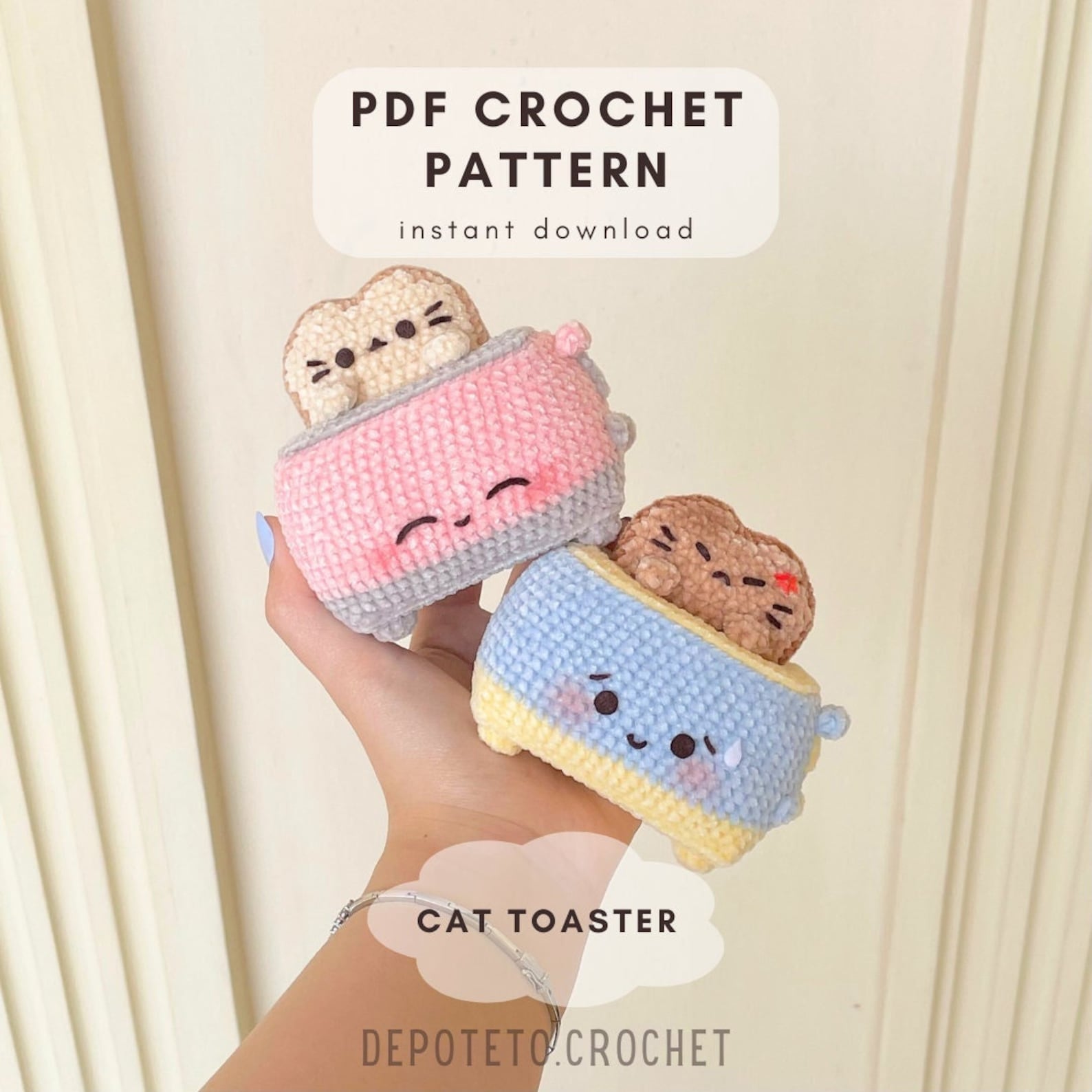 PATTERN Cat Toaster, Crochet Patterns, Instant Digital Download ...