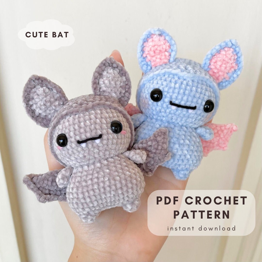 PATTERN Halloween Cute Bat, Crochet Patterns, Instant Digital Download ...