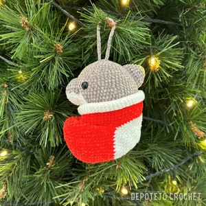 PATTERN Christmas Seal, Dolphin, Orca, Christmas Stocking Crochet ...