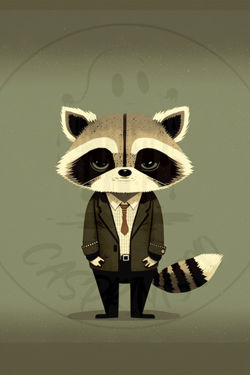 Racoon Squad Digital Prints - Etsy