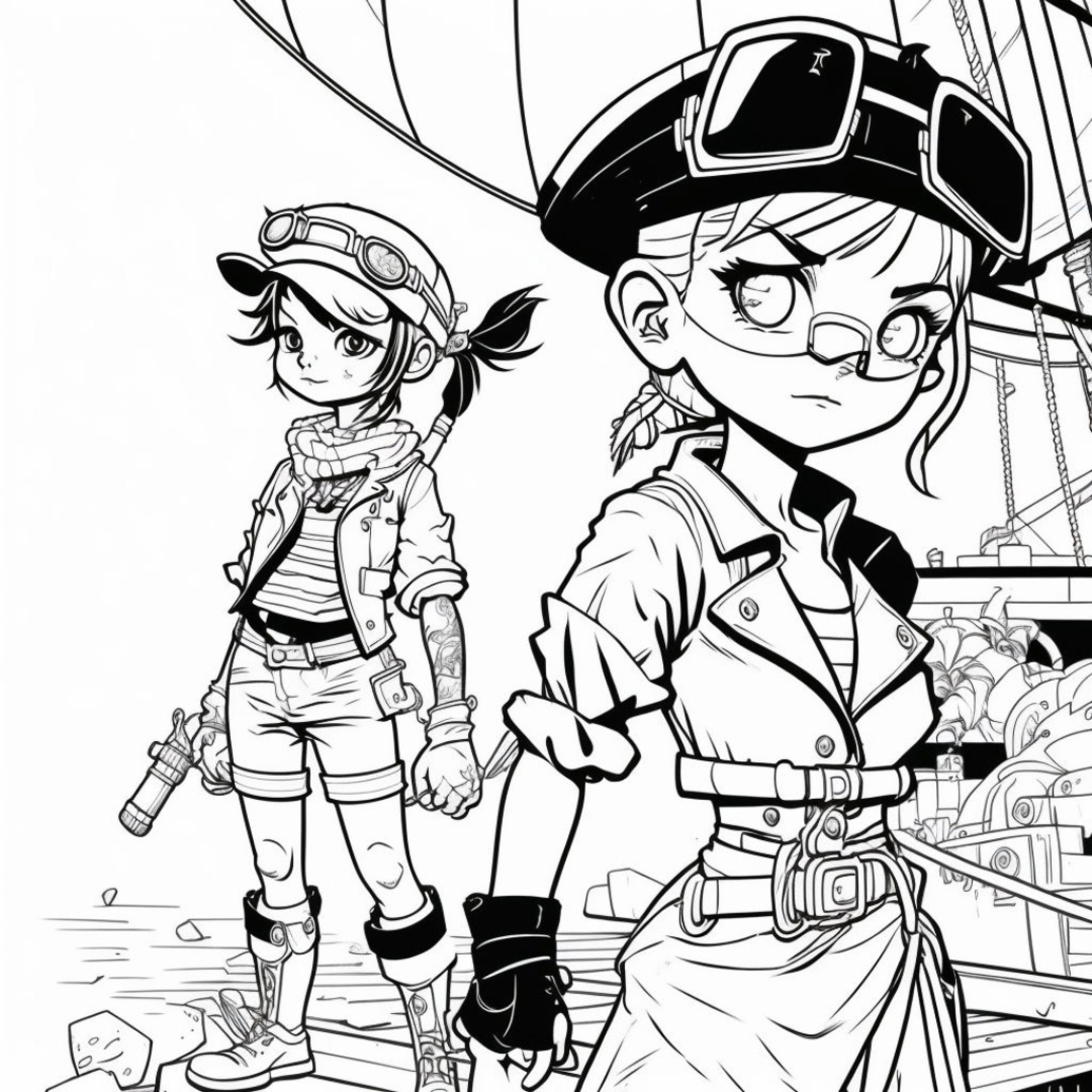 40 Coloring Pages of Pirates, Printable Coloring Sheets for Kids ...