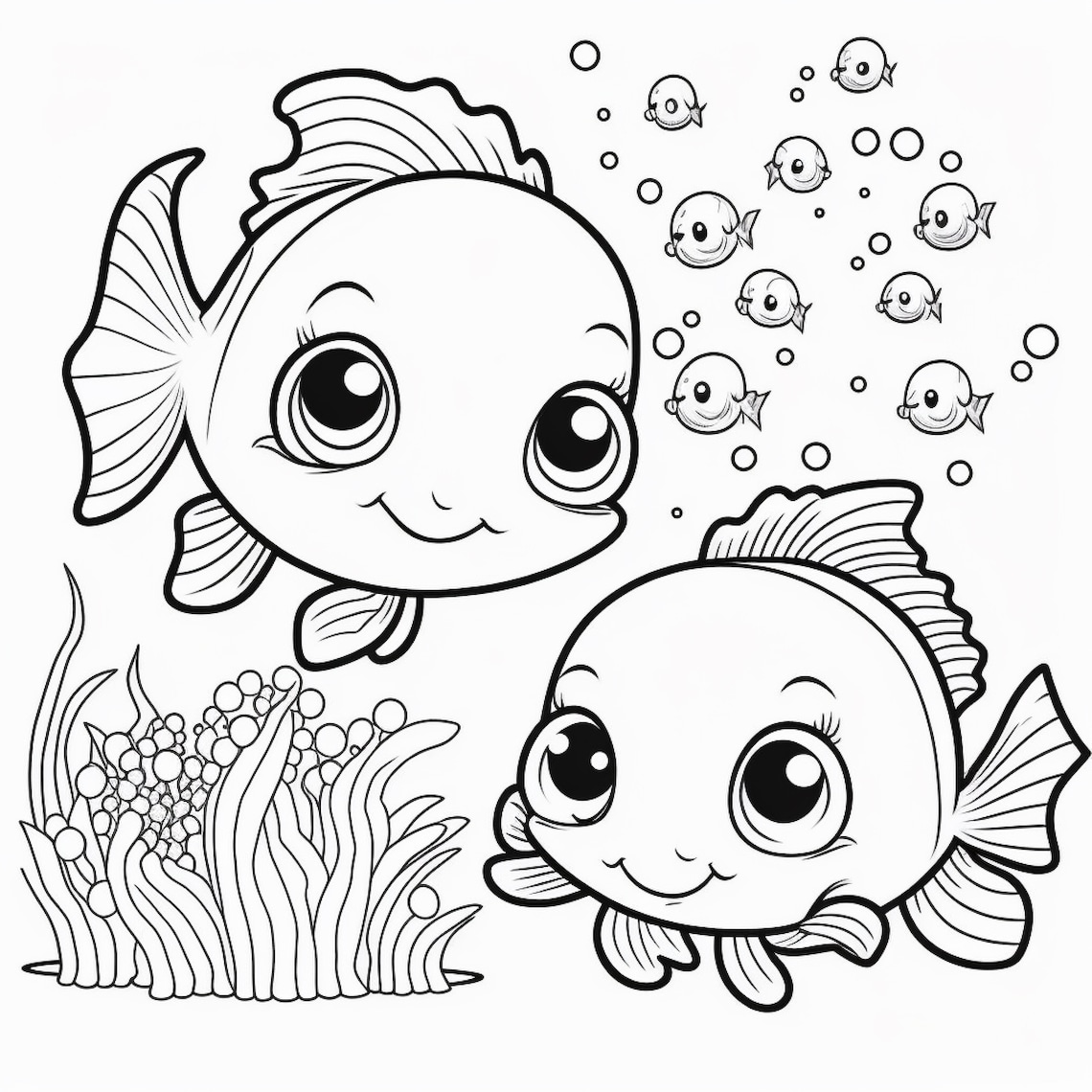 20 Under the Sea Coloring Pages, Printable Sea Creatures Coloring ...