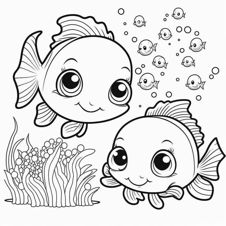 20 Under the Sea Coloring Pages, Printable Sea Creatures Coloring ...