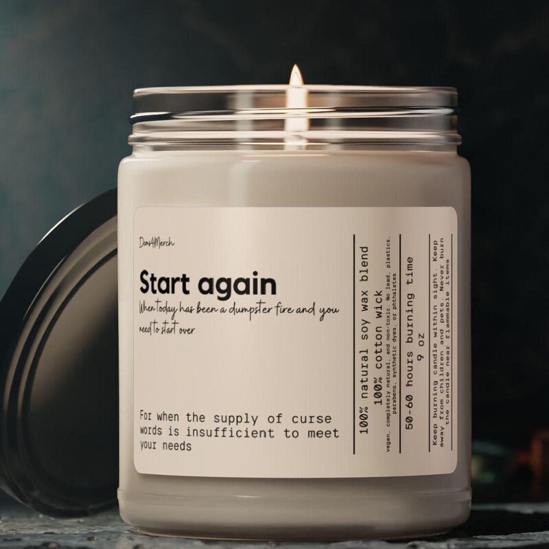 Swear Candle - Etsy