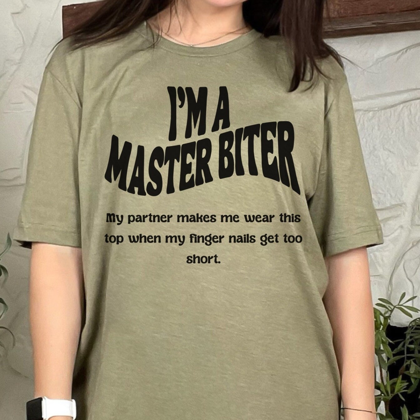 Nail Biter Edgy Humor Shirt, Bad Habit Nail Bite Dad Joke Gift, Bad ...