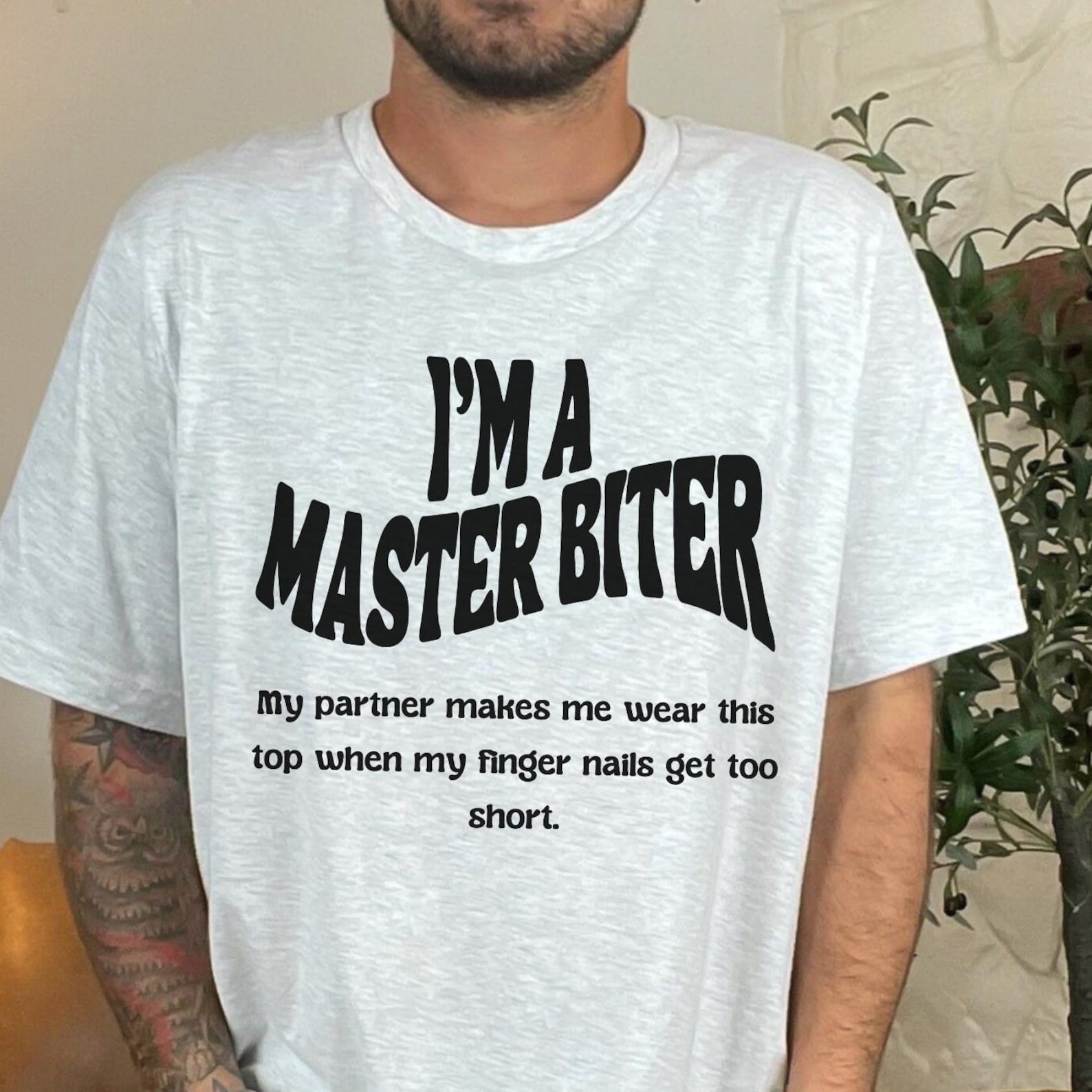 Nail Biter Edgy Humor Shirt, Bad Habit Nail Bite Dad Joke Gift, Bad ...