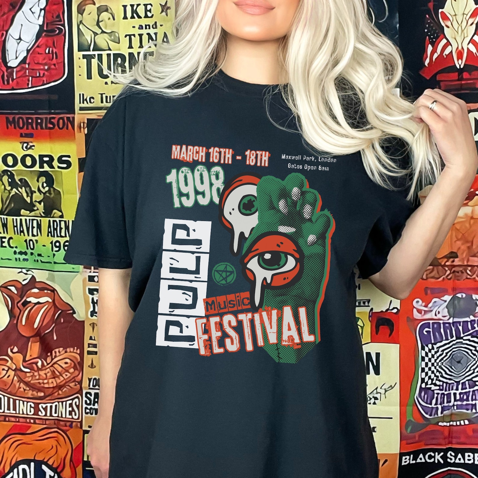 90's Retro Festival T-shirt Music Lover Gift Shirt Old School Band Tee ...