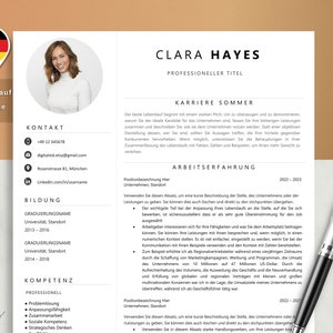 Lebenslauf Vorlage Word, Pages, Bewerbungsvorlage Deutsch, Lebenslauf Vorlage, Curriculum Vitae ...