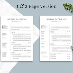 2023 Resume Template Google Docs, Mac Pages, Word Cv Template ...