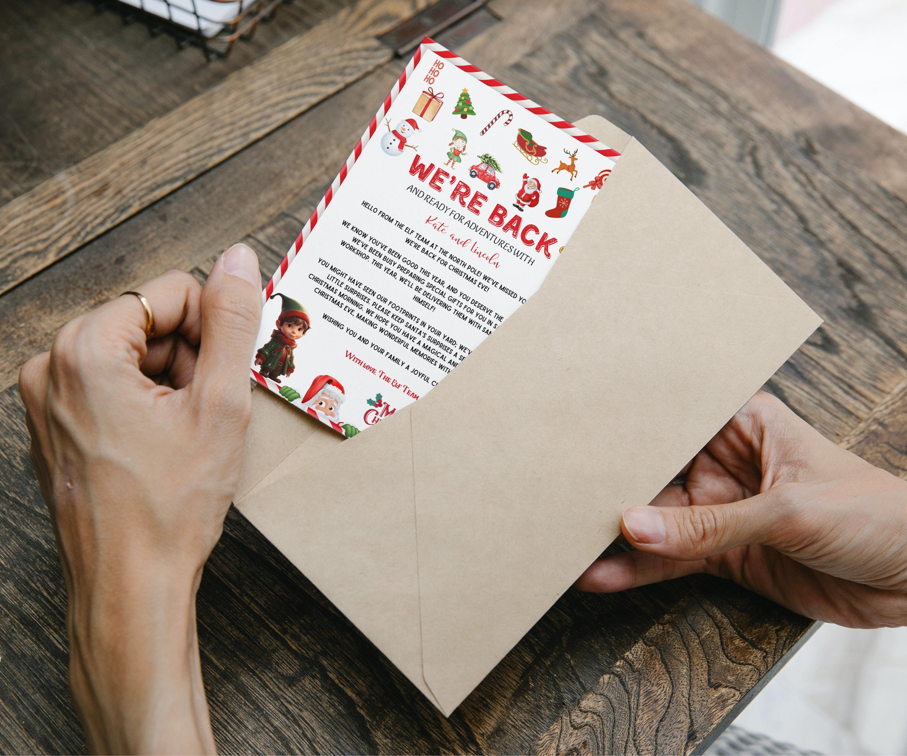 Editable Elf Arrival Letter Return Letter DIY Christmas Elf - Etsy