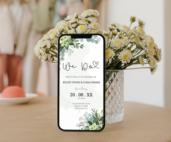 Diy digital wedding invitations | Beachweddingtips.com