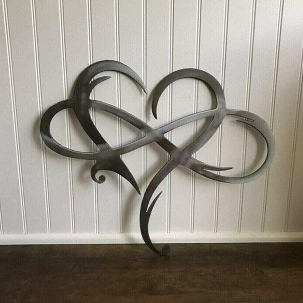 Metal Heart Wall Art, Infinity Heart Metal Wall Art,metal Boho Heart ...