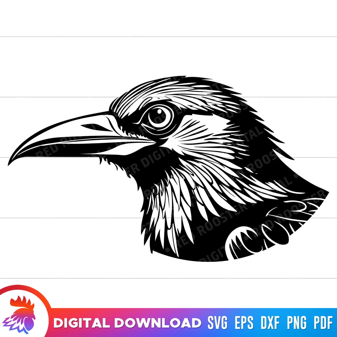 Crow Svg, Raven Svg, Crow Clipart, Crow Svg for Cricut, Raven Png, Crow ...