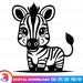 Cute Cartoon Zebra Svg, Baby Zebra, Cartoon Zebra, Cartoon Zebra ...