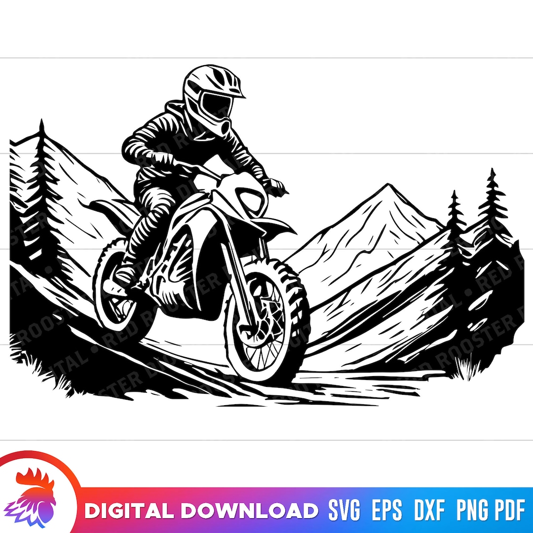 Motocross Svg, Dirt Bike Svg, Motocross Racing Png, Motocross Bike ...