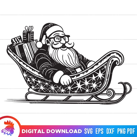 Clipart Slitta Di Natale