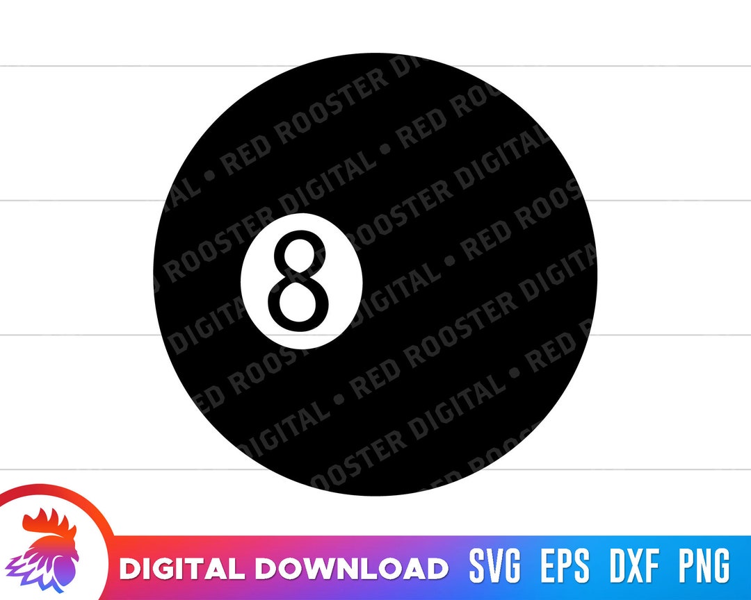 Billiards Ball SVG 8 Ball SVG Pool Ball SVG Billiards 8 - Etsy