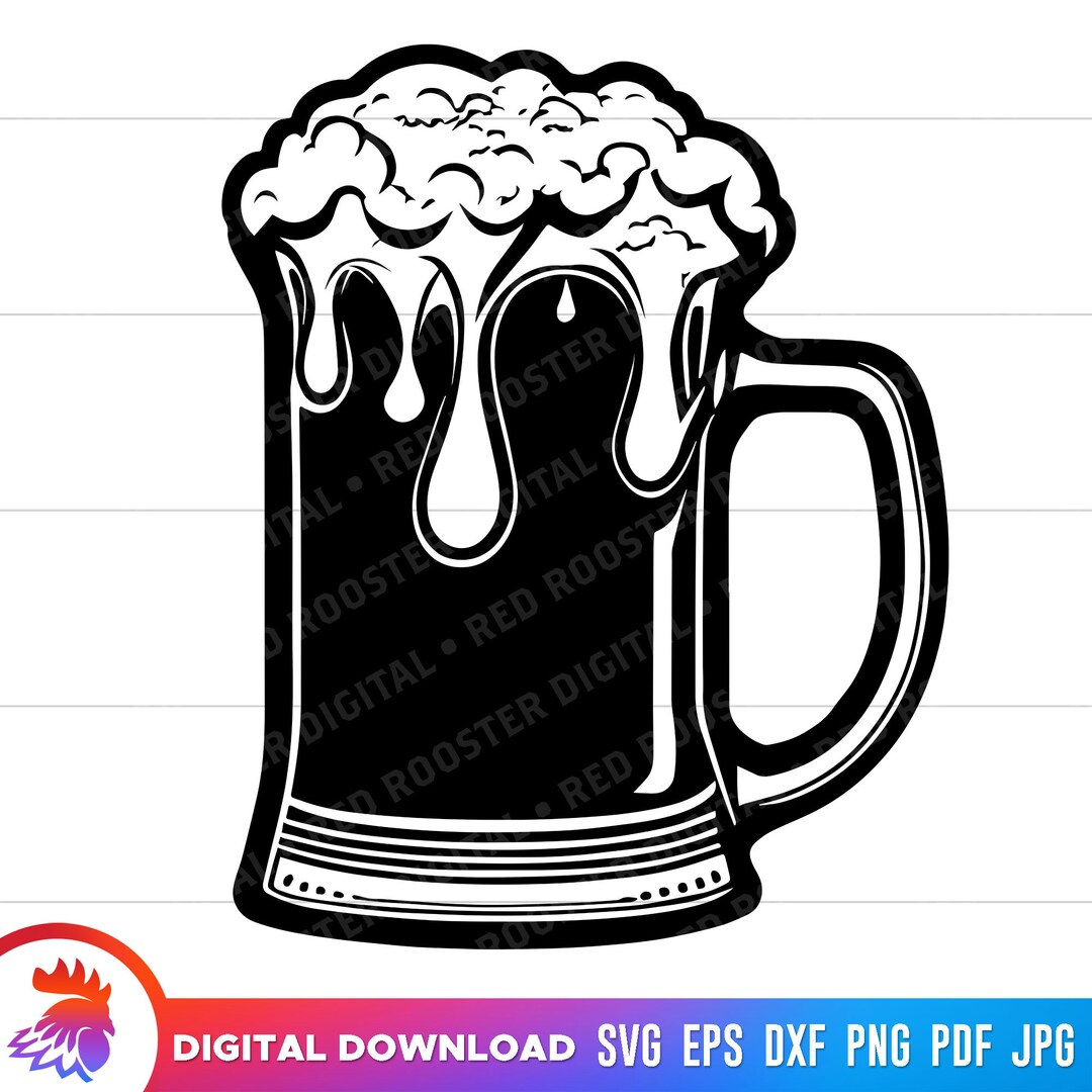 Mug of Beer Svg, Mug of Beer Clipart, Mug of Beer Cut File, Root Beer ...