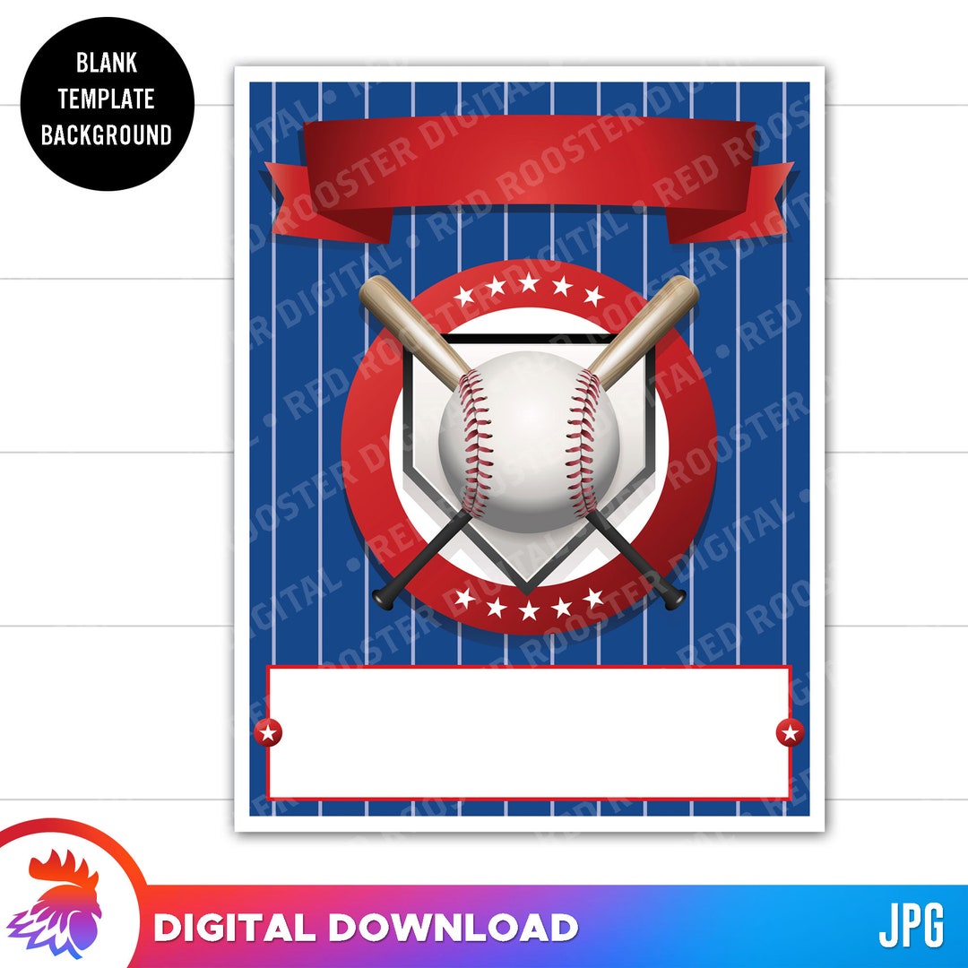 Baseball Flyer Template, Blank Baseball Background, Baseball Party ...