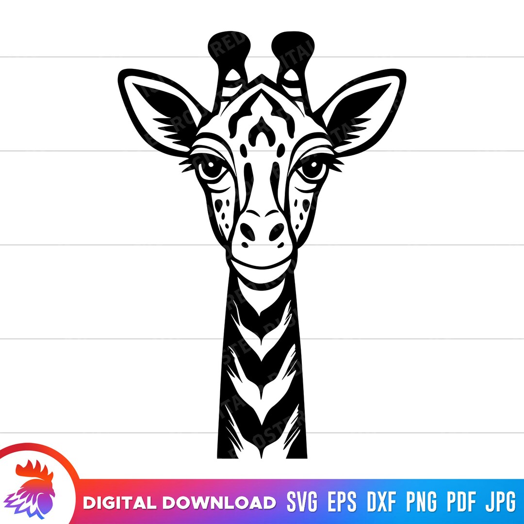 Giraffe Svg, Giraffe Sublimation, Giraffe Clipart, Transparent Giraffe ...