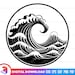 Wave Art Svg, Abstract Waves, Crashing Beach Waves, Wave Artwork, Waves ...