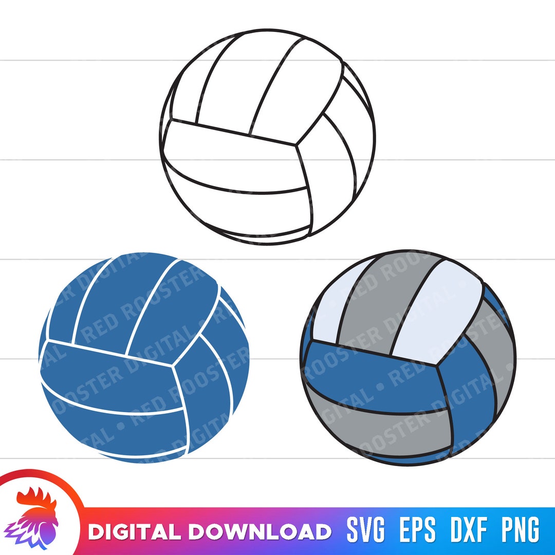 Volleyball (svg, Png, Eps, Dxf) Cut Files (digital Download) - Etsy