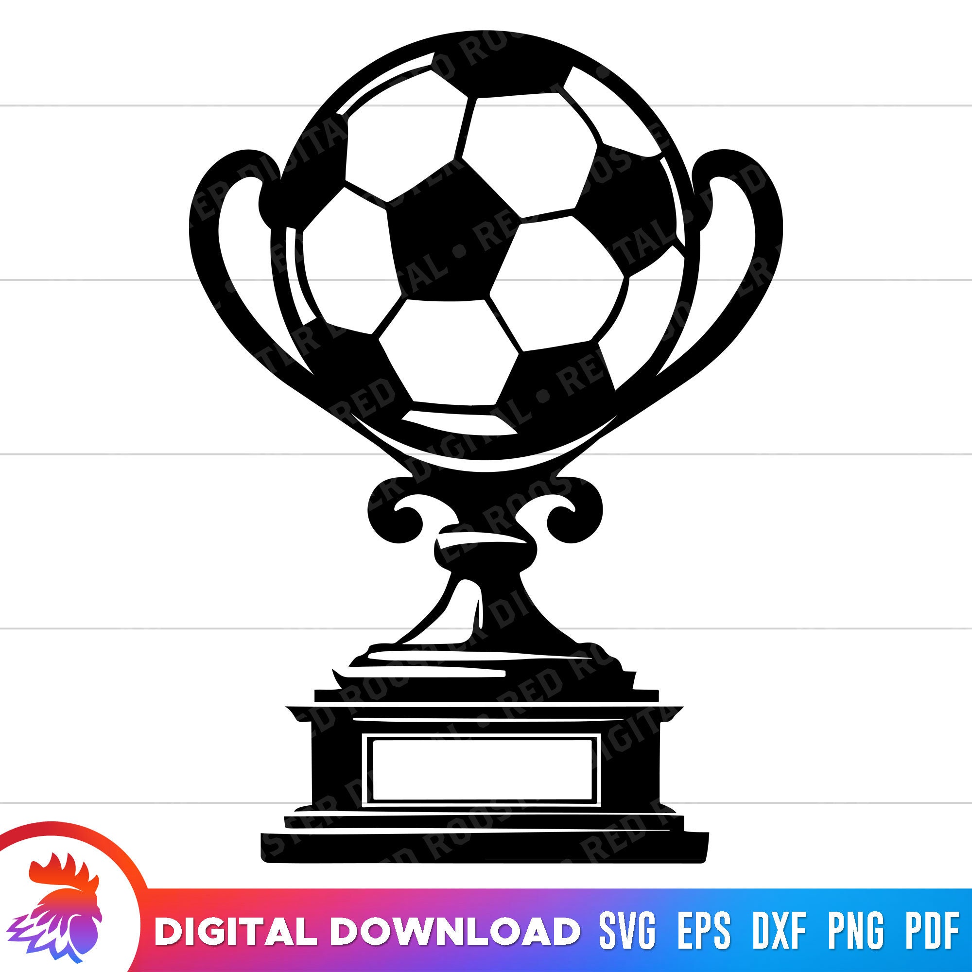 Soccer Trophy SVG, Soccer Award Cut Files, Soccer Award Cut File ...
