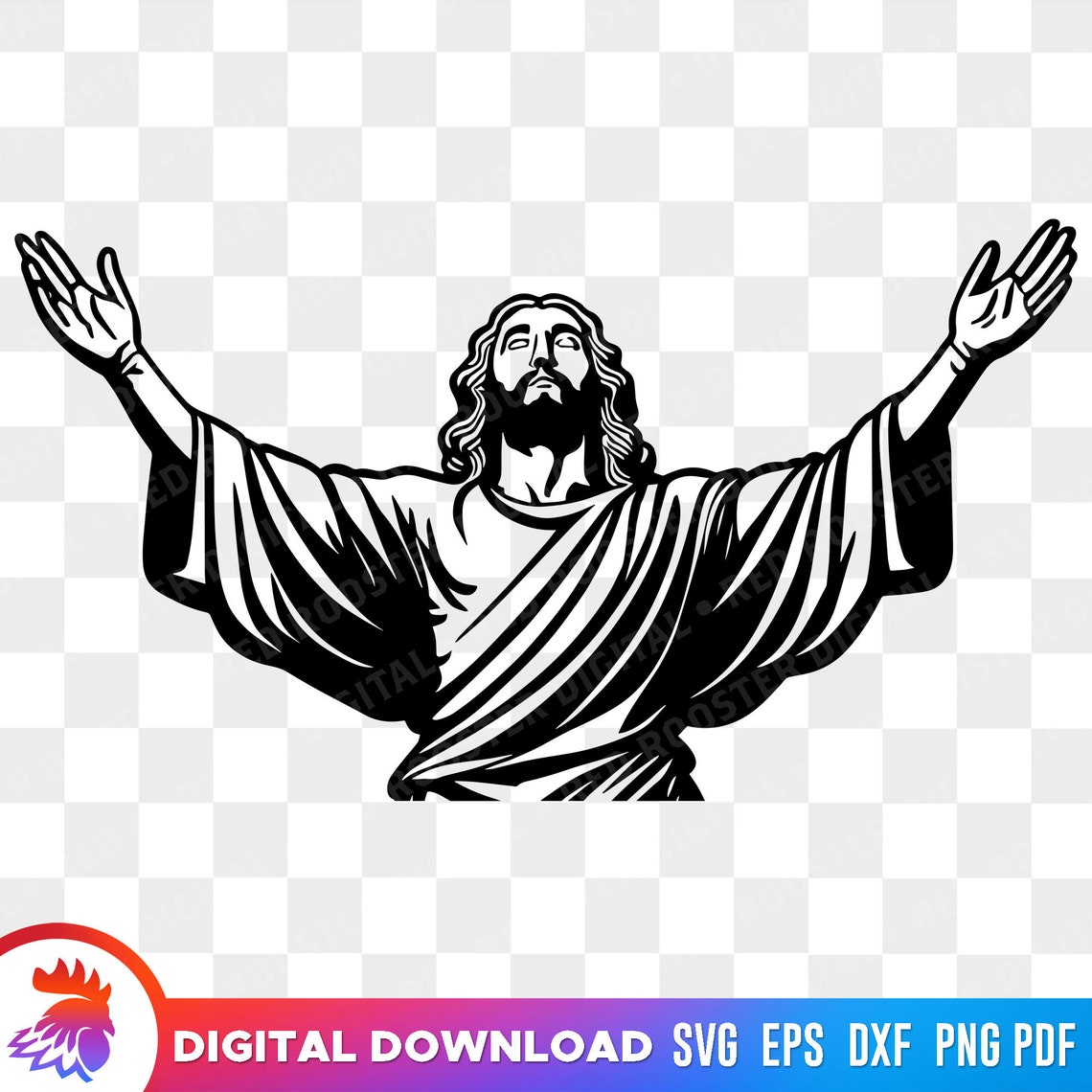 Jesus Christ Svg, Christ Outstretched Arms, Church Worship, Jesus ...