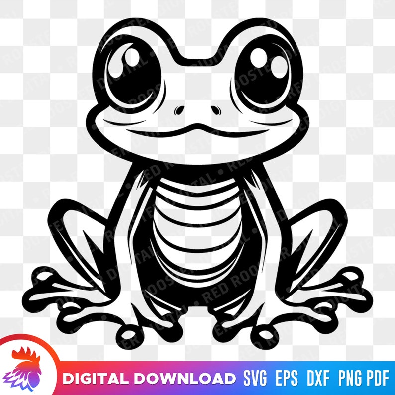 Cute Frog Svg, Tree Frog Svg, Happy Frog Cartoon, Cartoon Frog Png ...