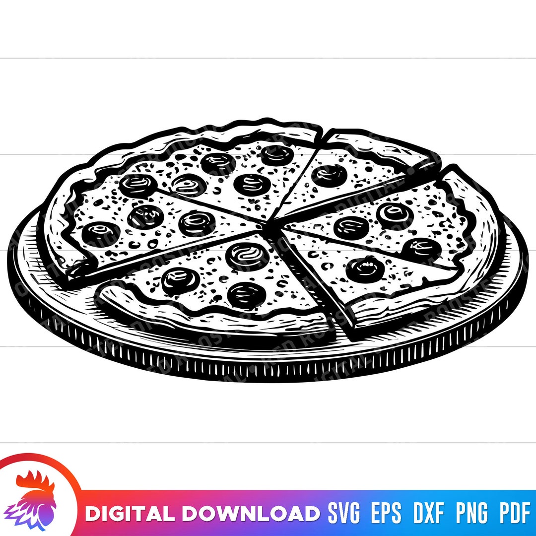 Pizza Svg, Pepperoni Pizza, Slice of Pizza, Pizza Clipart, Pizza Cut ...