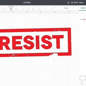 Resist SVG, Resist Word Stamped Svg, Resist Protest Svg, Digital ...