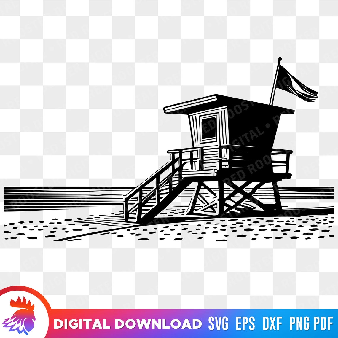 Lifeguard Tower Svg, Lifeguard, Beach Lifeguard, Beach Scene, Life ...