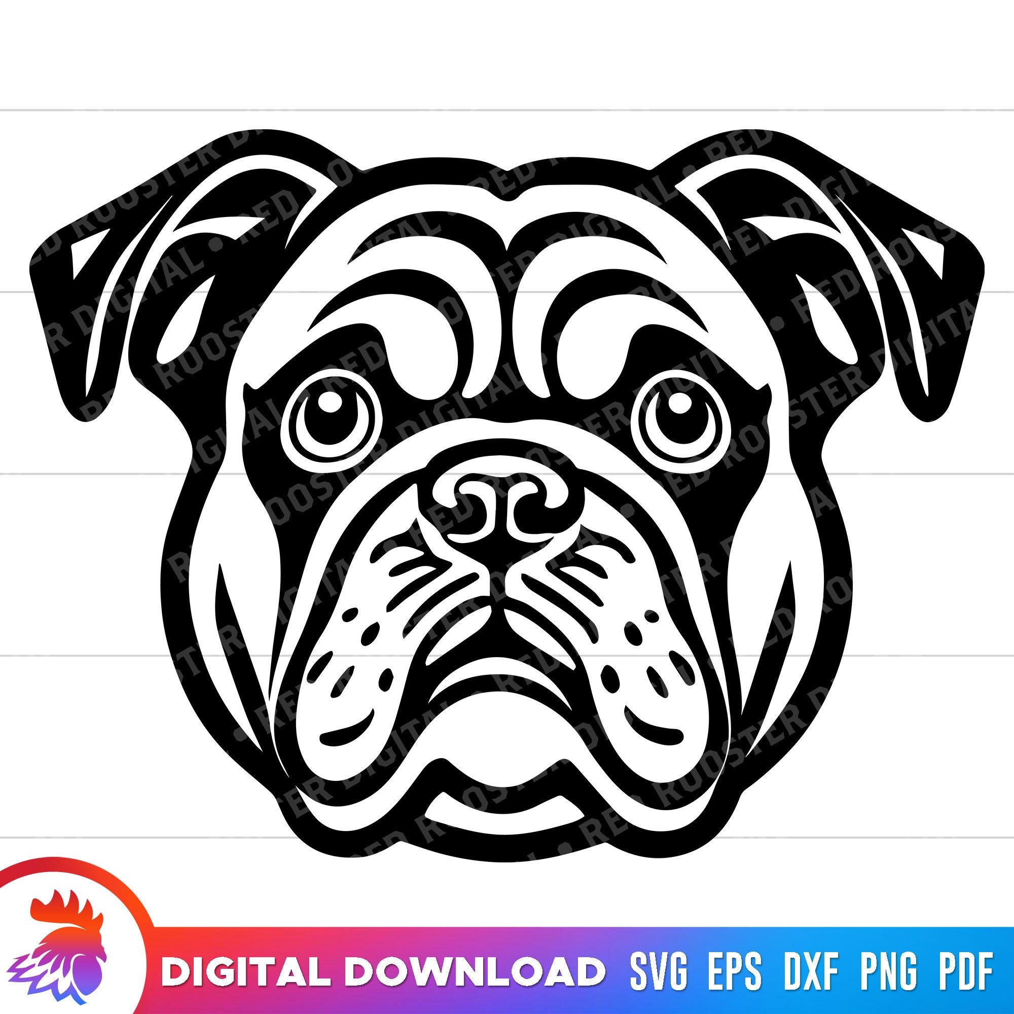 Bulldog Svg, Bulldog Face, Bulldog Head, Cute Bulldog, Bulldog Clipart ...